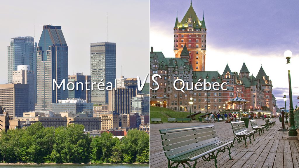 Se laisser séduire par Québec ou Montréal ? Le match